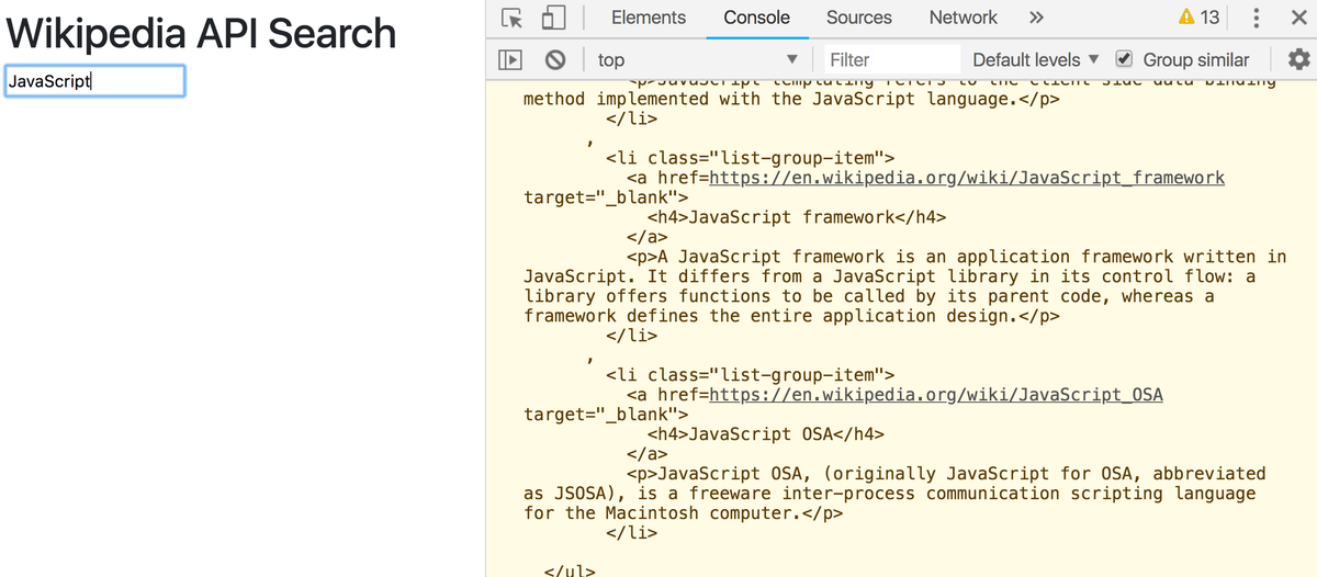 Making a Results Component