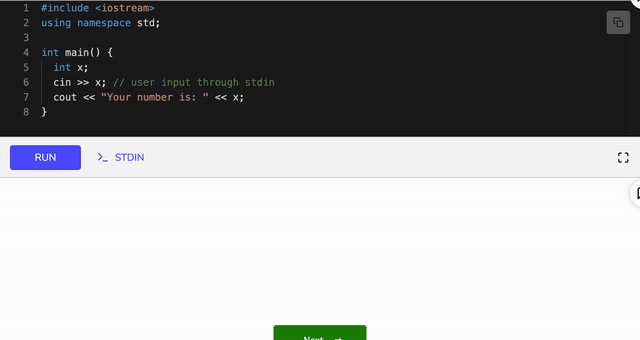 Code Widget - Create Courses Using Educative's Publishing Platform