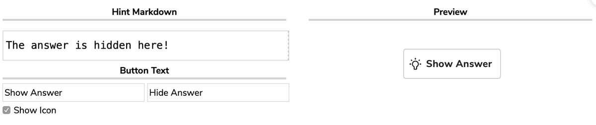 Hint Widget - Create Courses Using Educative's Publishing Platform