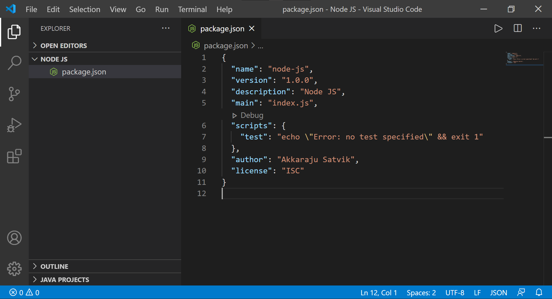 Node js