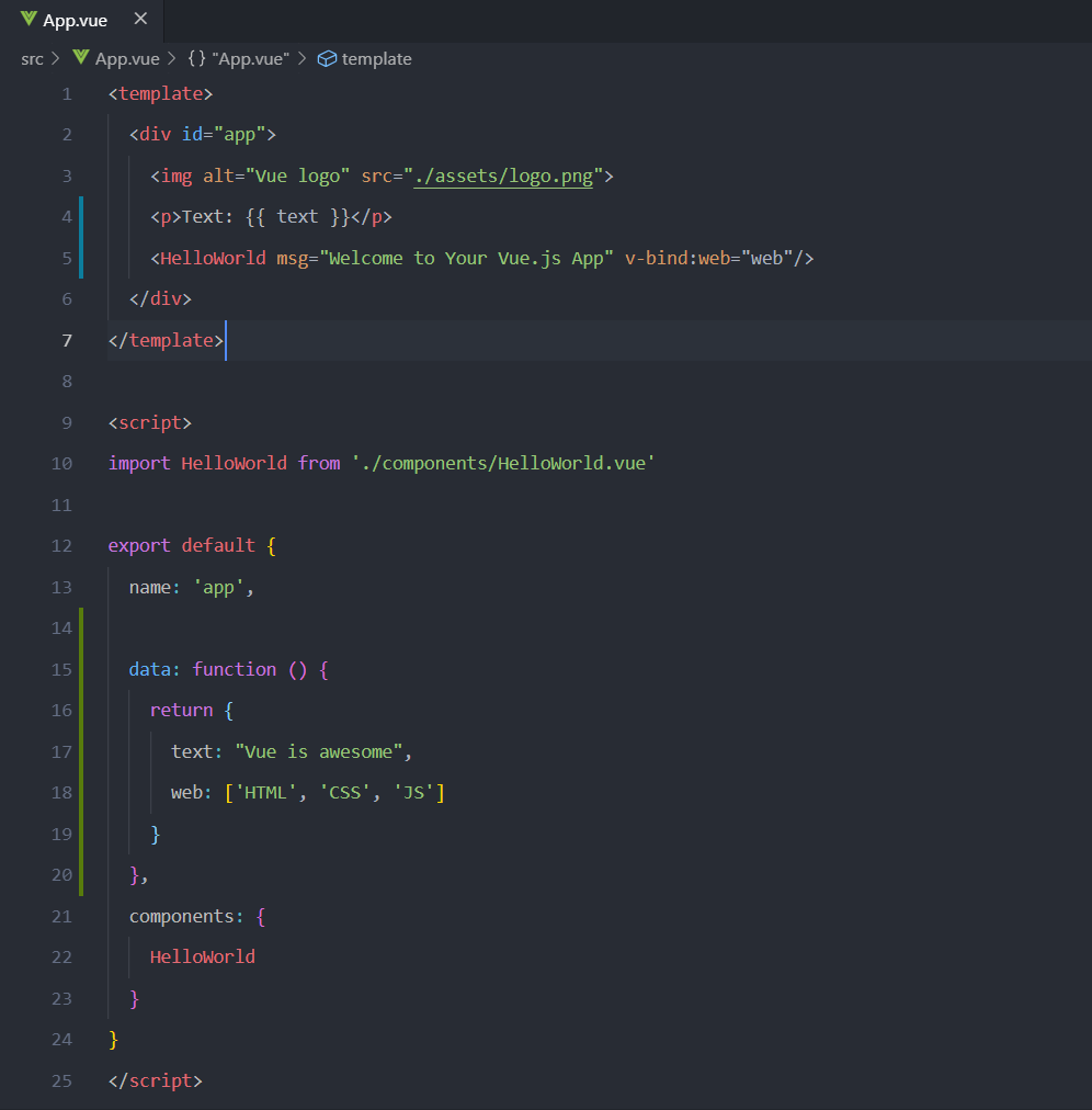 Displaying a simple list using data and props in VueJS