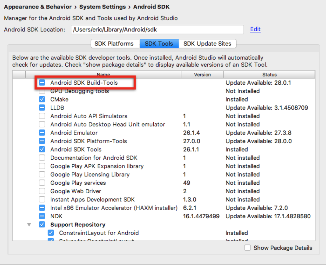 Creating an Android Studio emulator