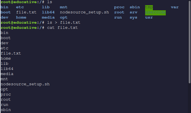 How To Do Input output Redirection In Linux