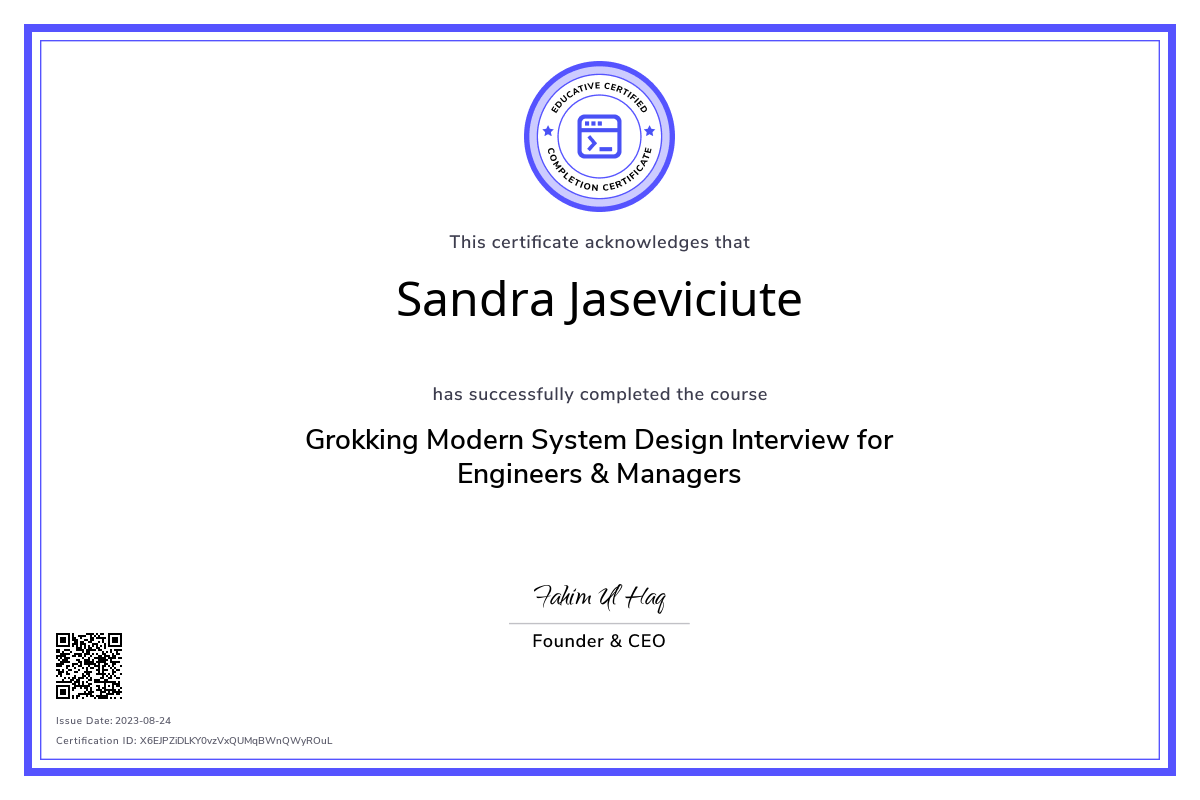 Course Certification