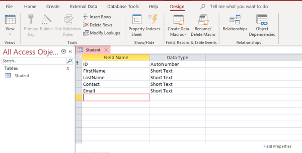 What is access in a relational database?
