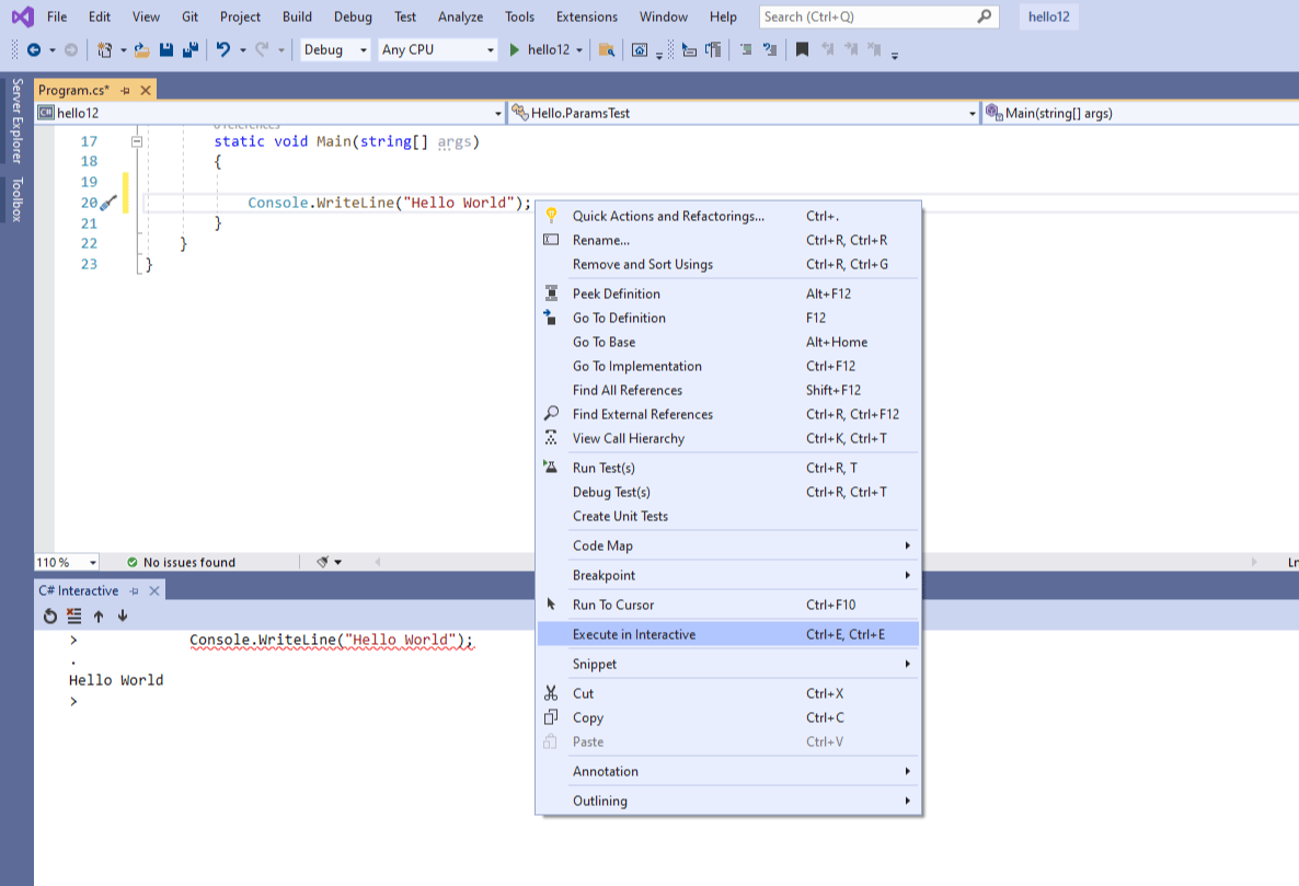 How to launch a C# REPL or interactive compiler in Visual Studio How to launch a C# REPL or interactive compiler in Visual Studio