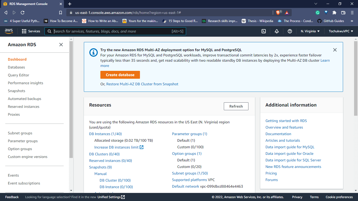 How To Create An Aws Rds Database Instance