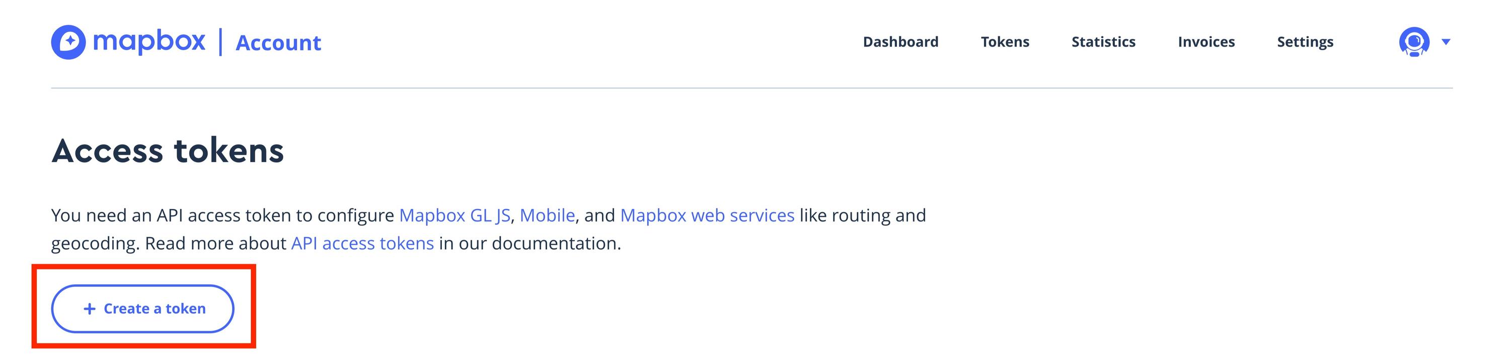 How to generate Mapbox access tokens