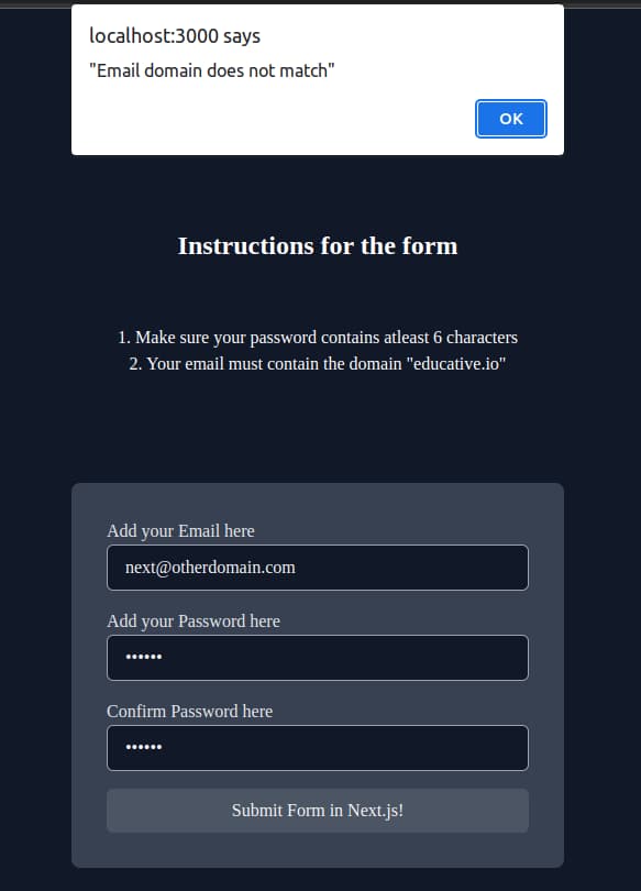 How to implement form submission with Next.js