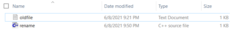 How to use rename() in C++
