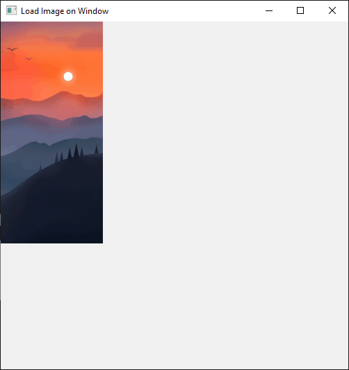 How To Add An Image To The PyQt5 Window