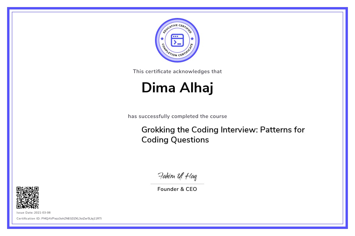 Personalized Path Certification